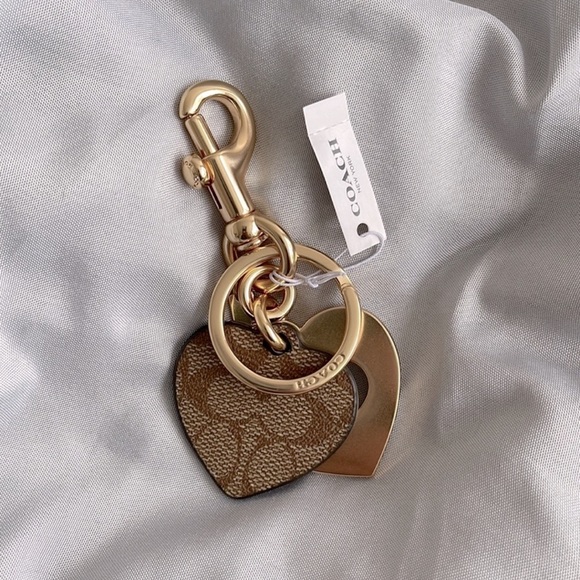 Coach | Accessories | Coach Signature Hearts Key Ring | Poshmark